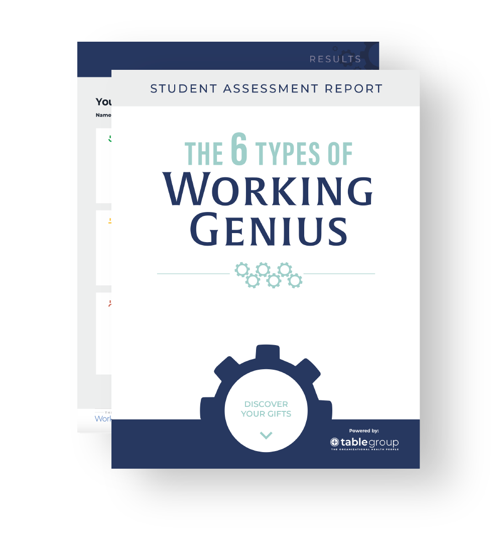Working Genius Students Assessments